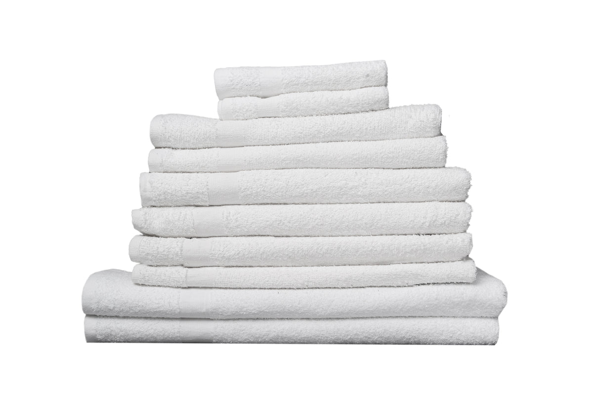 Partex Supreme 12" x 12" White Towels – Towel Emporium